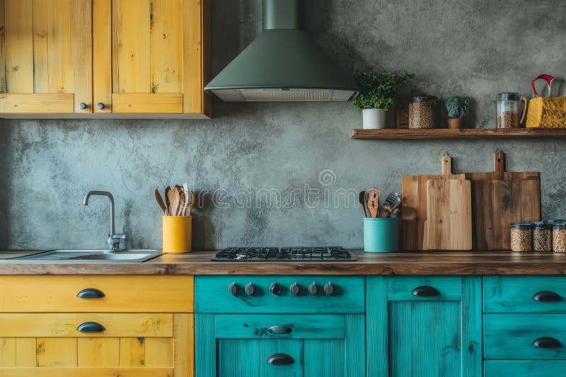 This Kitchen Has a Basic and Antiquated Design, with Cabinets that are ...