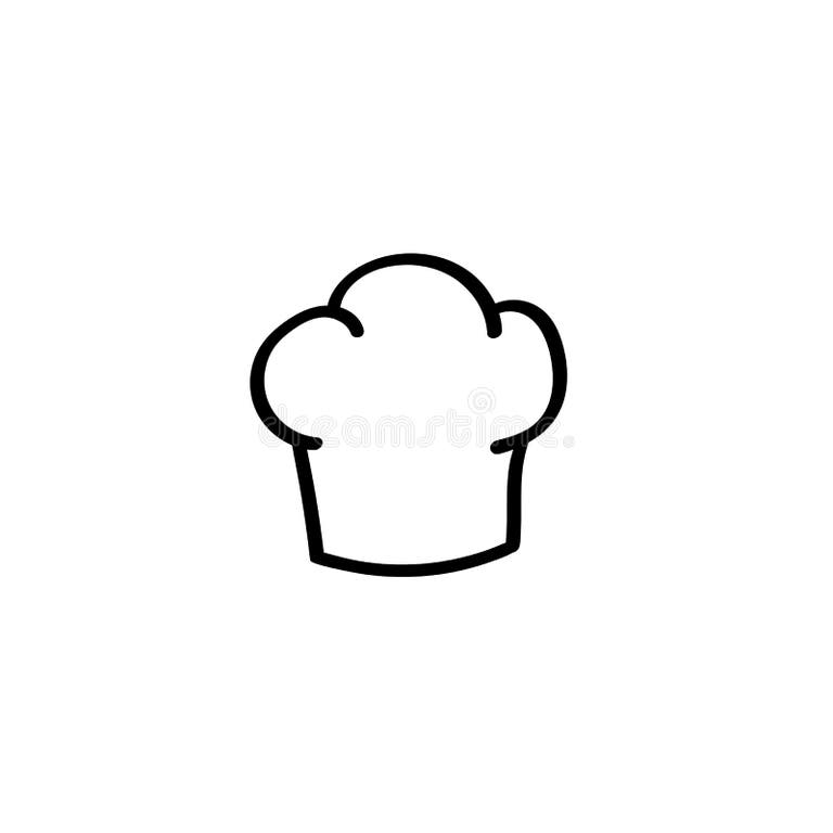 Kitchen Hat Icon in Simple Style Stock Vector - Illustration of head ...