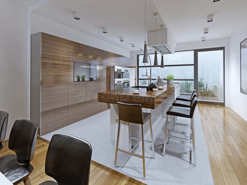 Kitchen high-tech style stock image. Image of design - 59220585