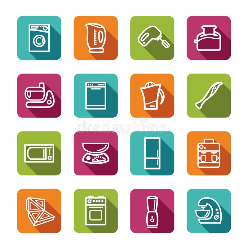 Kitchen Home Appliances. Vector Illustration Stock Vector ...