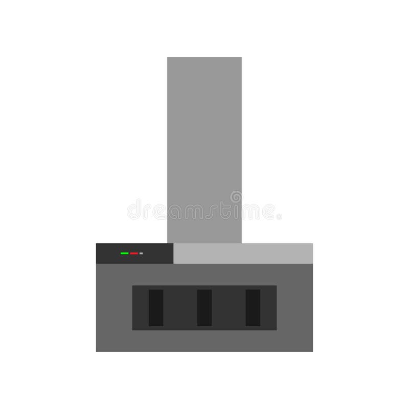 Kitchen Hood Air Extractor Filter Symbol. Flat Icon Ventilation ...