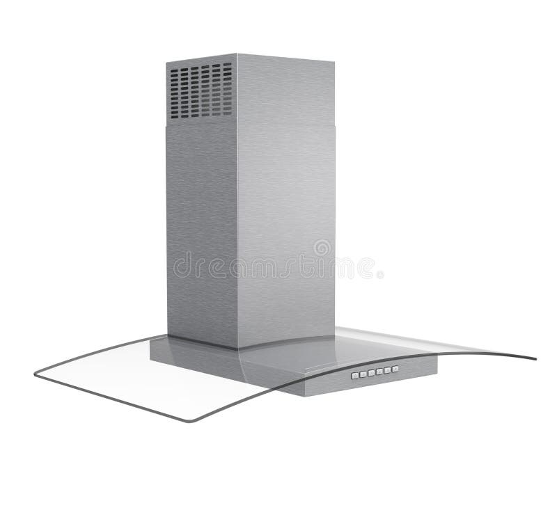 Kitchen Hood with Cabinets and Shelf Contour Sketch Black and White ...