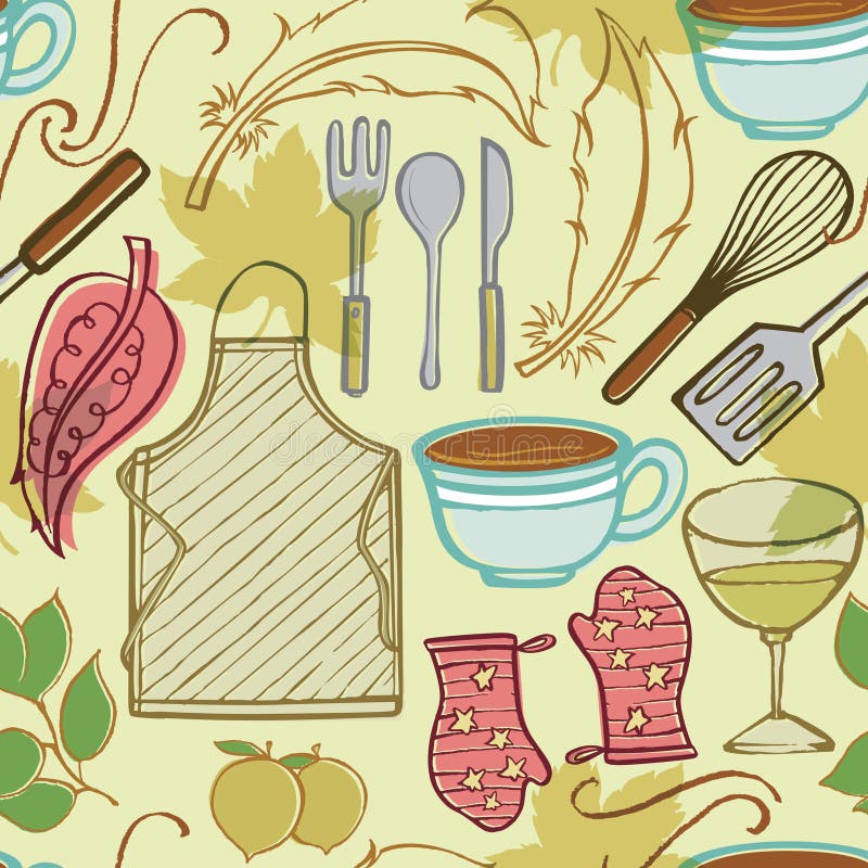 Kitchen Household Objects 2 Stock Vector - Illustration of knife ...