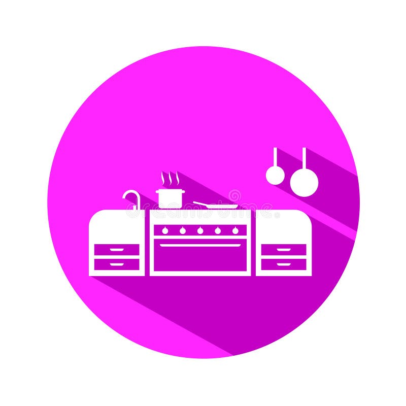Kitchen icon stock vector. Illustration of modern, decor - 138078721