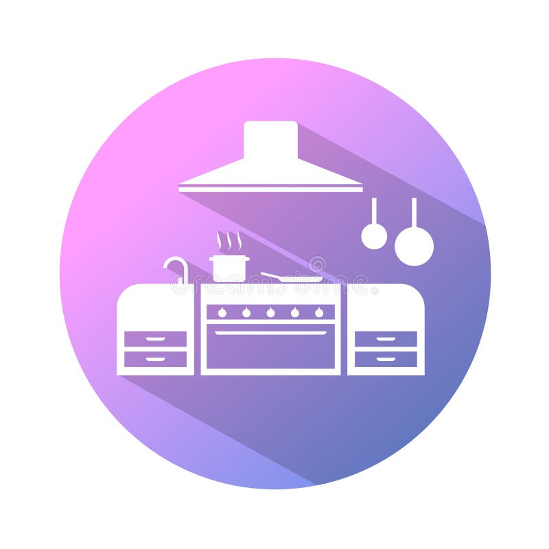 Kitchen icon stock vector. Illustration of modern, icon - 142747985
