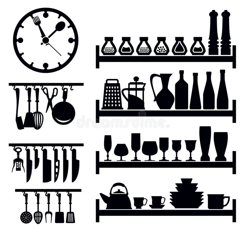 Kitchen icon stock vector. Illustration of symbol, decorative - 30428720