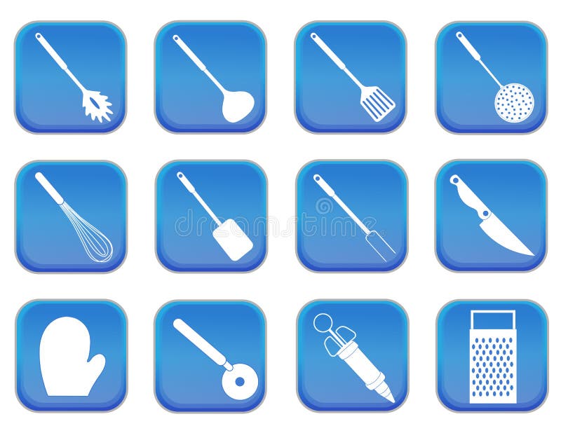 Kitchen icons 2 stock vector. Illustration of baking - 30423666