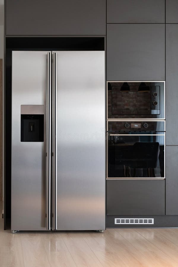 Built-in Appliences in Modern Kitchen Stock Photo - Image of house ...