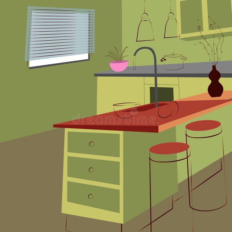 Simple Kitchen Stock Illustrations – 106,526 Simple Kitchen Stock ...