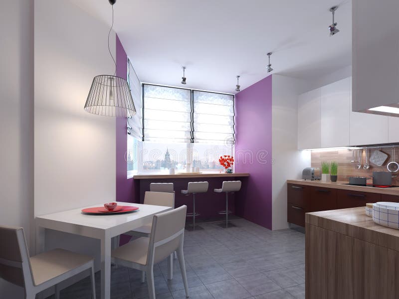 Constructivism Style Kitchen Stock Photo - Image of bright, breakfast ...