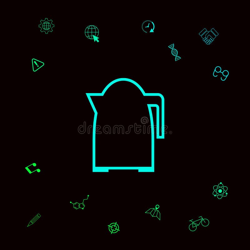 Kitchen Kettle Linear Icon . Graphic Elements for Your Designt Stock ...