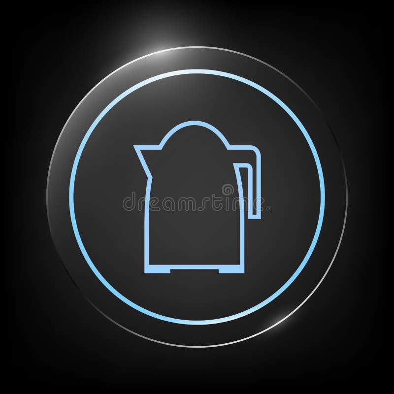 Kitchen Kettle linear icon stock vector. Illustration of handle - 116494049
