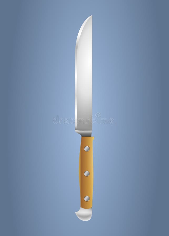 Kitchen knife blade object stock vector. Illustration of metal - 89363490