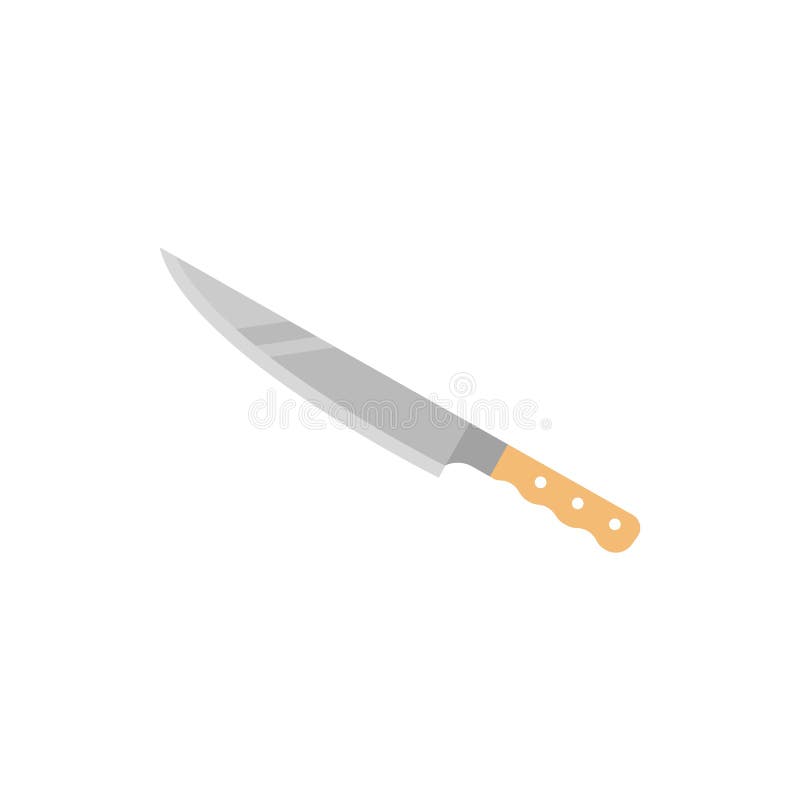 Knife old blade, side view stock illustration. Illustration of gothic ...