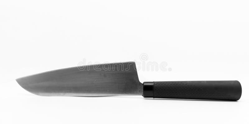 Kitchen Knife Isolated on White Background, Side View Stock Photo ...