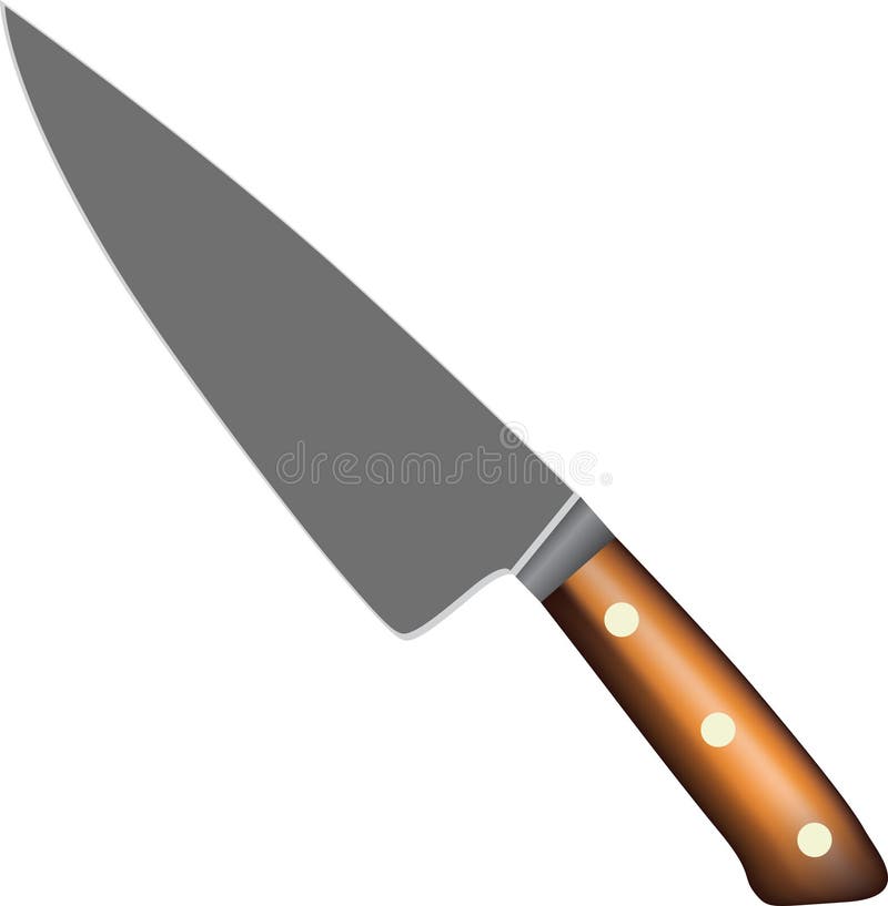 Kitchen knife stock vector. Illustration of kitchen - 194004606