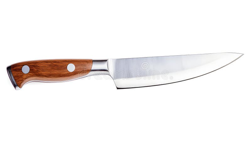 Professional Sharp Knife on a Clean Cutting Board Stock Image - Image ...