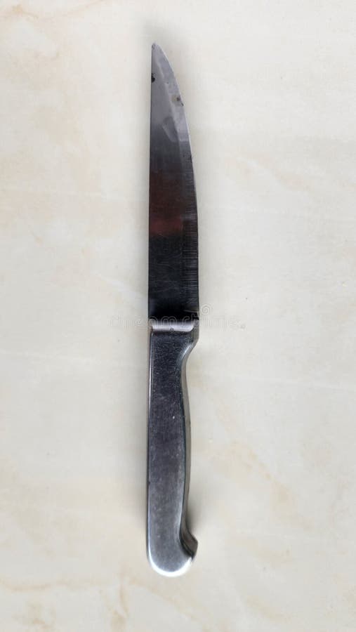 Kitchen Knife Silver Color on Background Stock Image - Image of blade ...