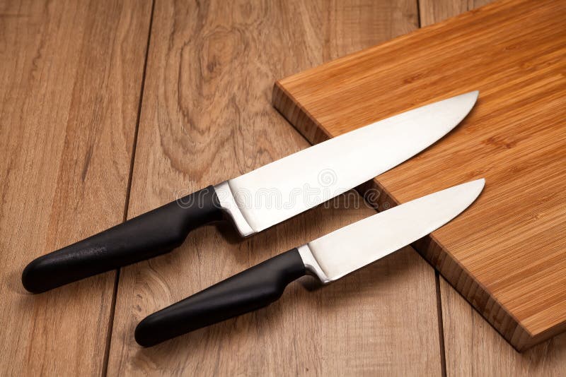 Kitchen knives 2 stock image. Image of steel, meat, chop - 1537461