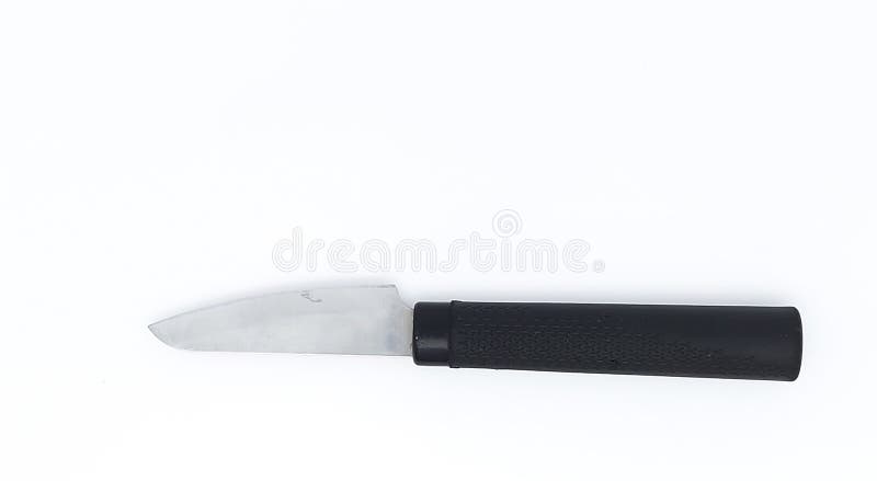 Kitchen Knife Isolated on White Background, Side View Stock Image ...