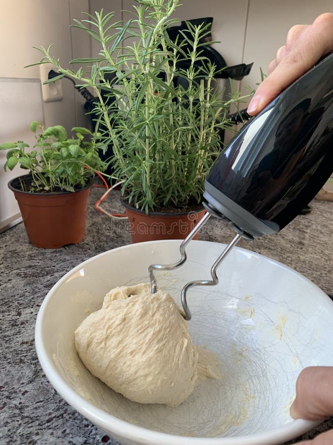 Pizza Doe in the making stock image. Image of snack - 181592415