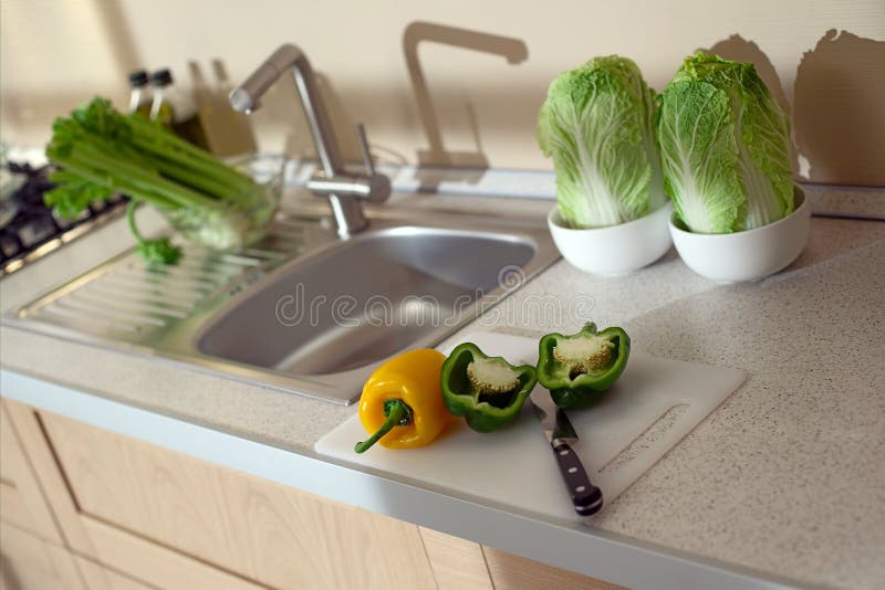 Kitchen macro photo stock image. Image of still, structure - 48899683