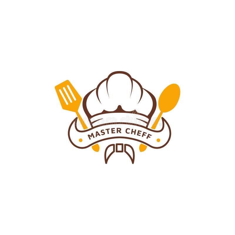 Kitchen Master Chef Hat for Restaurant Vector Badge Logo Design Stock ...