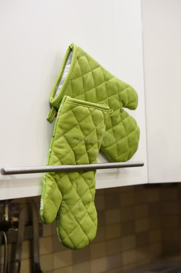 Kitchen mittens stock photo. Image of mittens, green - 51368320
