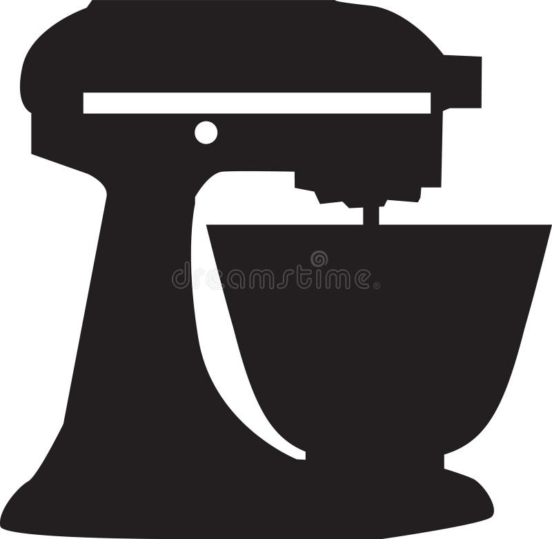 Kitchen Mixer Icon on White Background. Mixer Sign. Stand Mixer Symbol ...