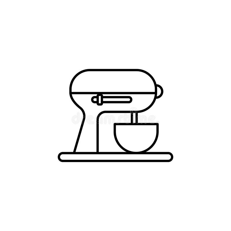 Kitchen Mixer Outline Icon. Element of Equipment Icon for Mobile ...