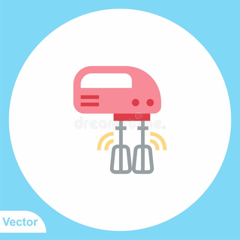 Kitchen Mixer Vector Icon Sign Symbol Stock Vector - Illustration of ...