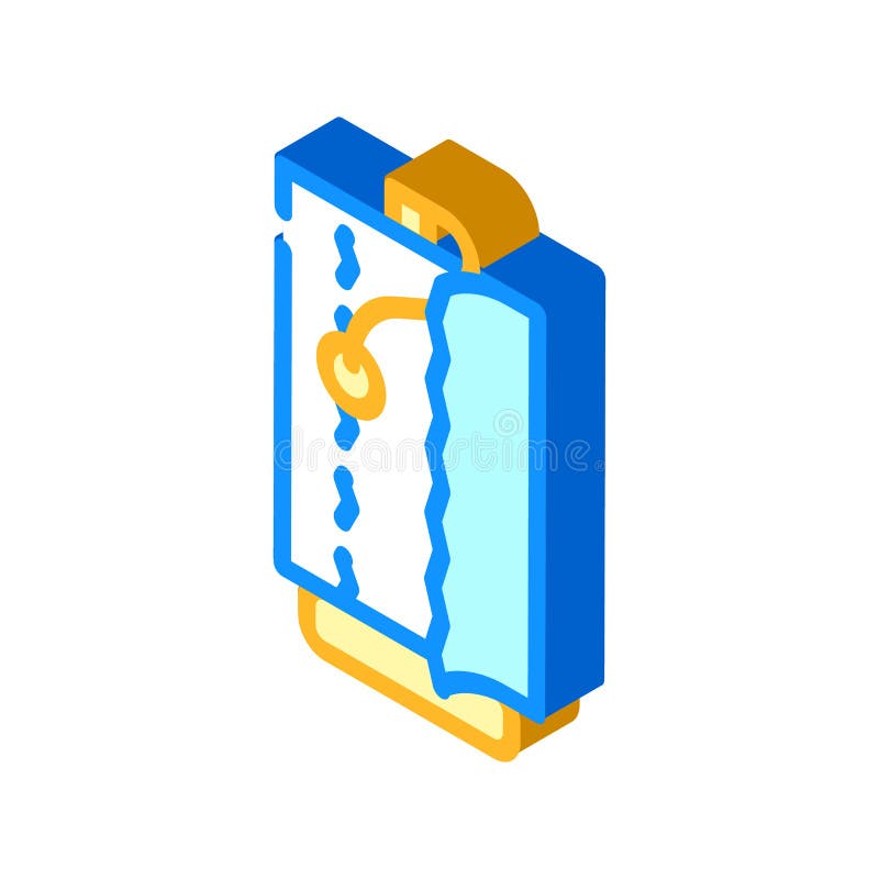 Kitchen Napkin Isometric Icon Vector Illustration Stock Vector ...