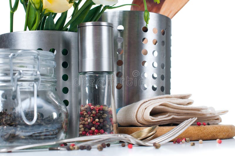 Objects for the kitchen stock image. Image of essentials - 5053253