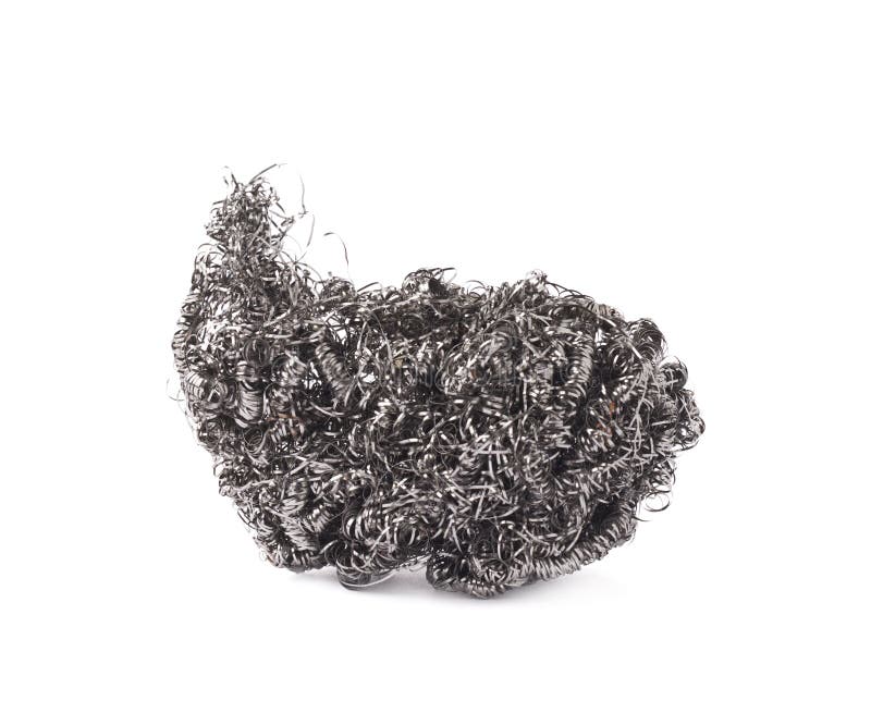 Kitchen Old Metal Sponge Isolated Over White Background Stock Photos ...
