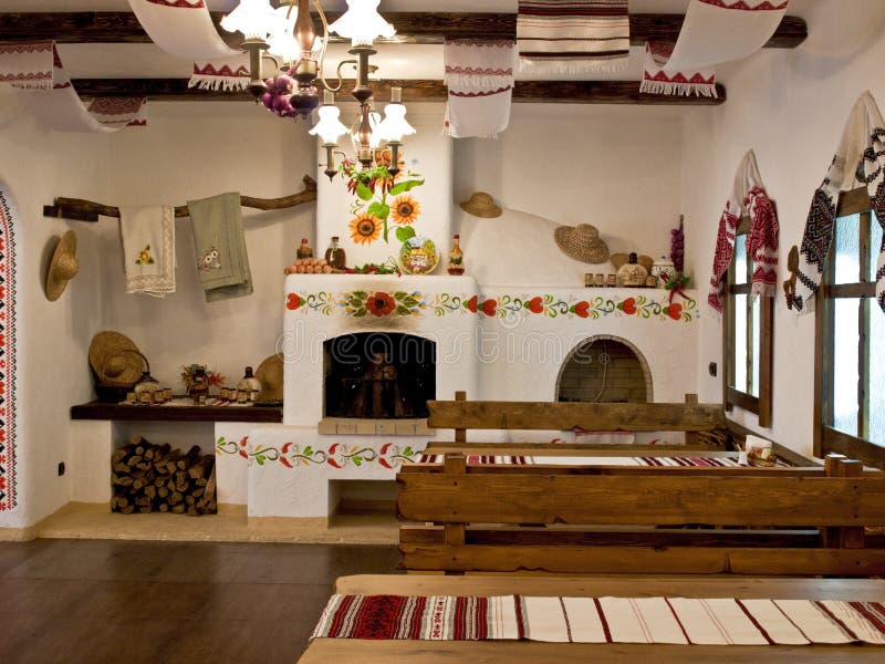 The Kitchen in the Old Slavic Style Stock Photo - Image of slavic ...