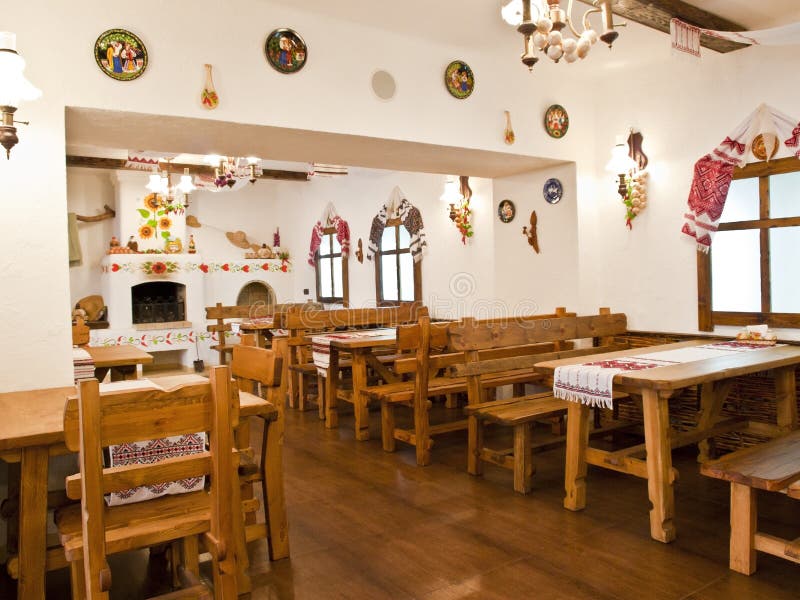 The Kitchen in the Old Slavic Style Stock Photo - Image of ukrainian ...