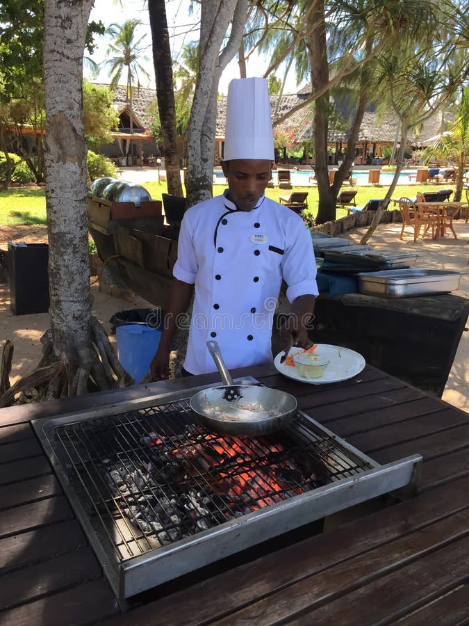 Kitchen in the open air editorial photo. Image of exotic - 73545501