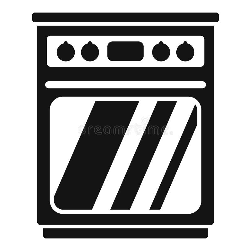 Kitchen Oven Icon Simple Vector. Interior Room Stock Illustration ...