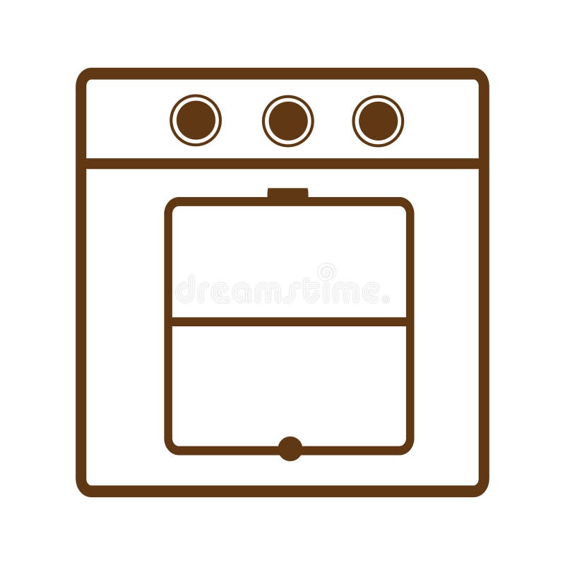 Kitchen Oven. Vector Illustration Decorative Design Stock Vector ...