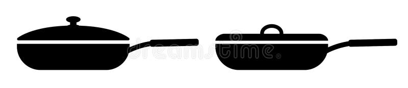 Kitchen pan vector symbol stock vector. Illustration of culinary ...