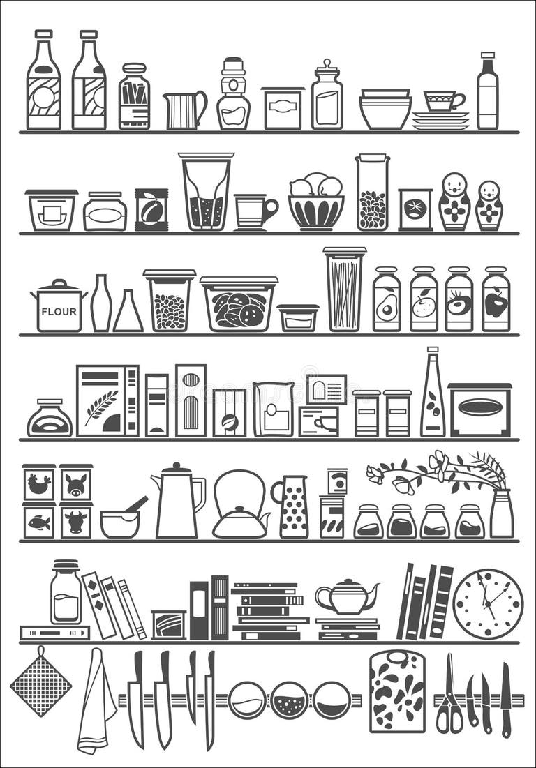 Pantry Icon Stock Illustrations – 2,722 Pantry Icon Stock Illustrations ...
