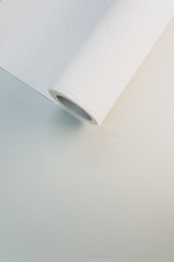 Kitchen Paper Roll on a Yellow Background Stock Photo - Image of wash ...