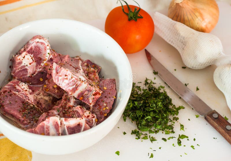 Kitchen prep for hot curry stock image. Image of gourmet - 26198785