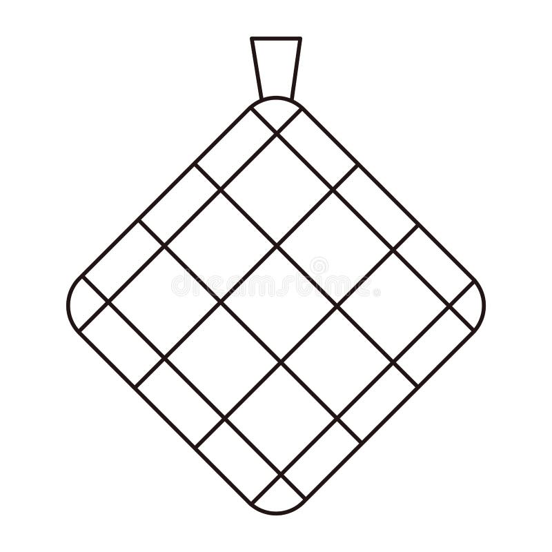 Kitchen Rag Cooking Icon White Background Stock Illustration ...