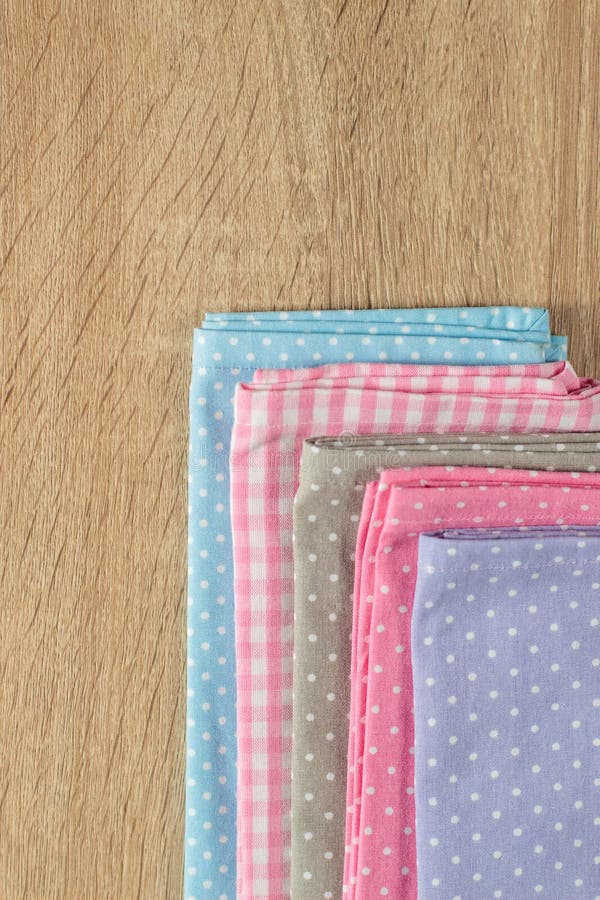 Kitchen Rags in Various Colors Stock Photo - Image of folded, cloth ...