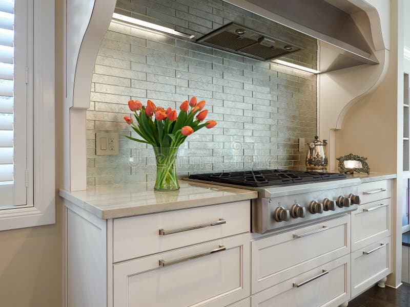 Kitchen range stock image. Image of cabinets, kitchen - 64486643