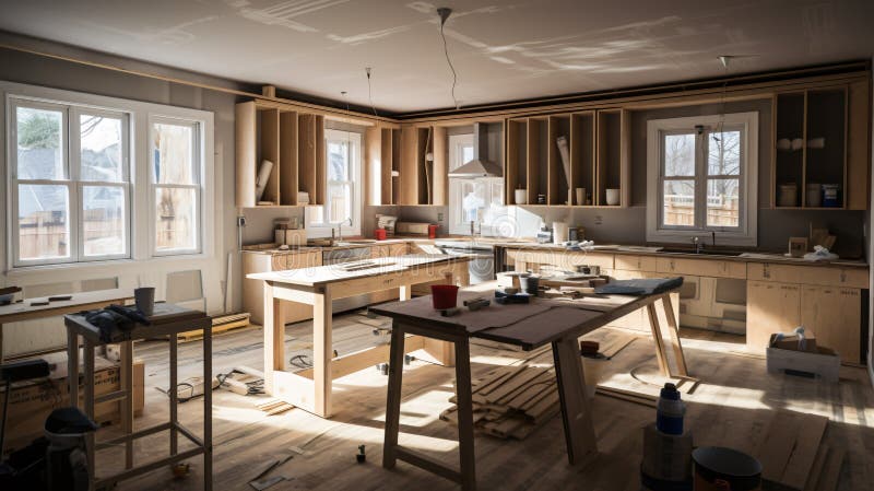 Kitchen Renovation in Progress, Showcasing Transformation from ...