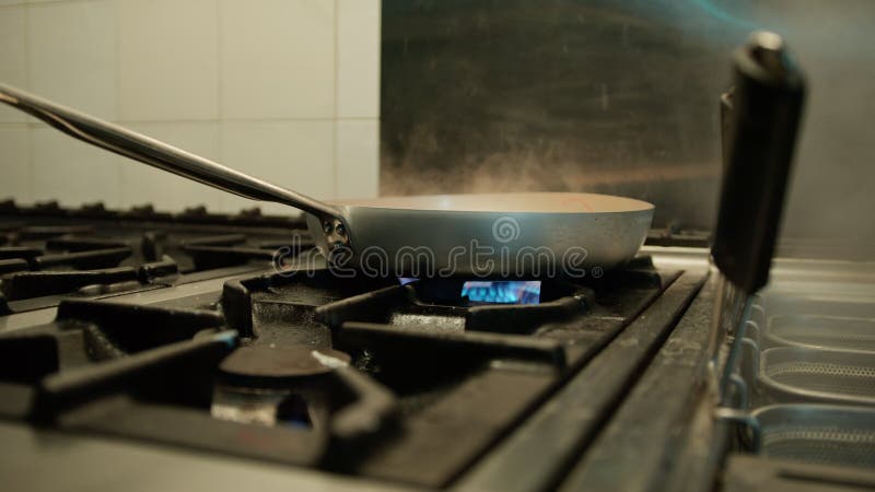 Kitchen of a Restaurant in Active Service for the Preparation of a ...