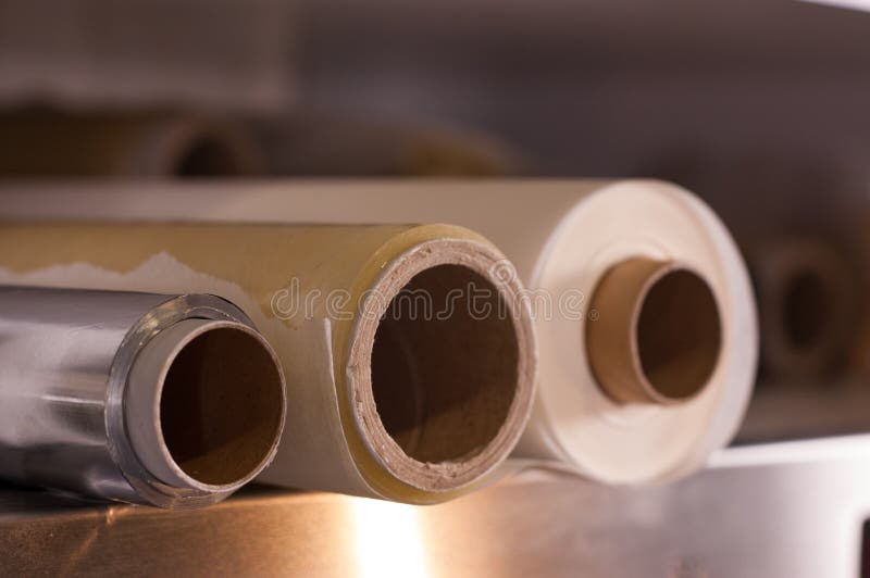 Kitchen rolls stock image. Image of object, three, rolls - 92069781