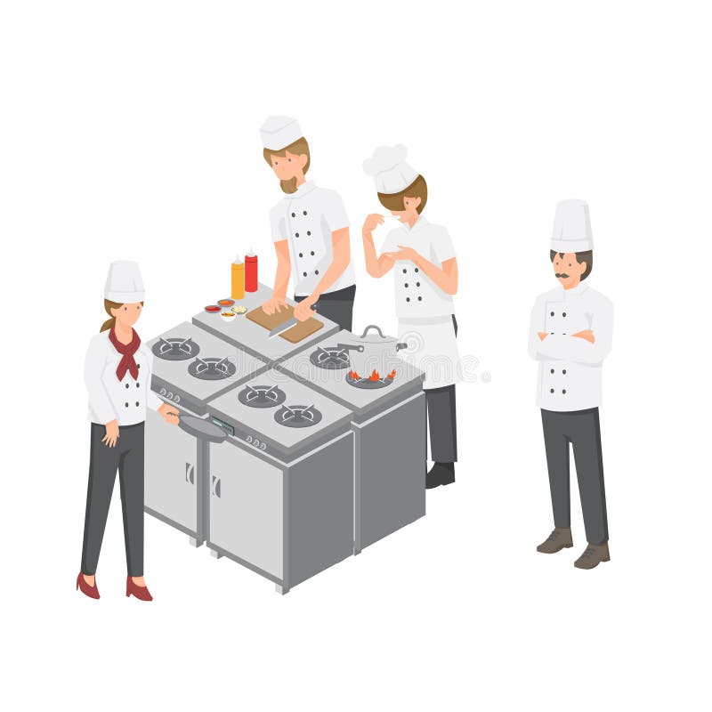 Kitchen Restaurant Training Stock Illustrations – 619 Kitchen ...